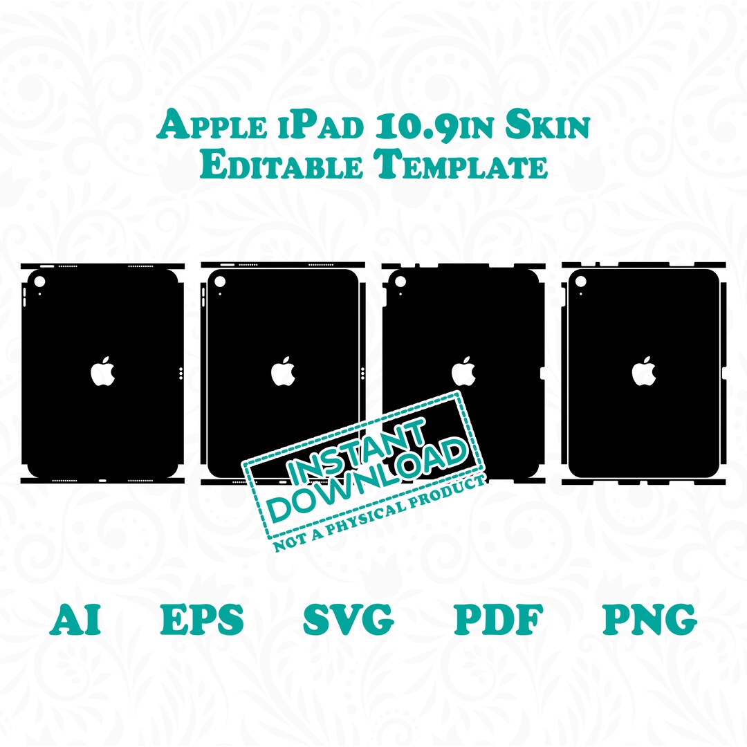 Apple iPad 10.9 10th-gen 2022 Editable Template by Digiartist Store ...