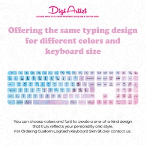 German Logitech Keyboard Full Size MX Keys Keyboard Stickers - Set of 6 ...