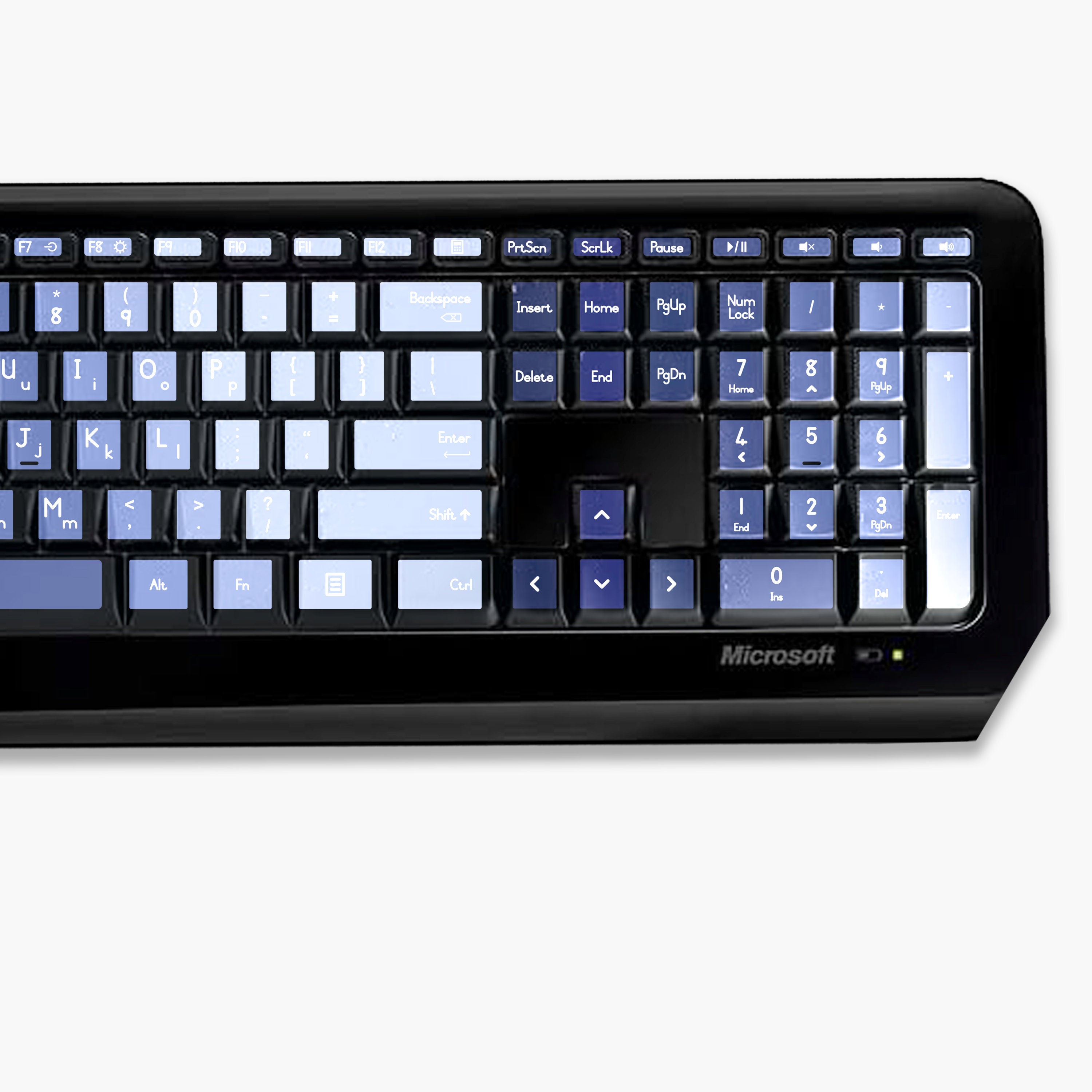 Microsoft Wireless Keyboard 800 Skins Set of 8 Multi-color Typing ...