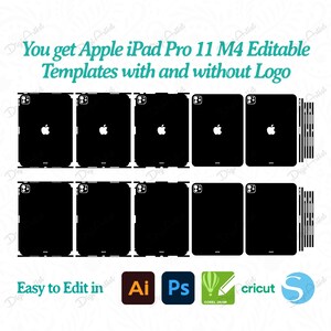 Apple iPad Pro 11 Skin Editable Template by Digiartist Store, New iPad ...