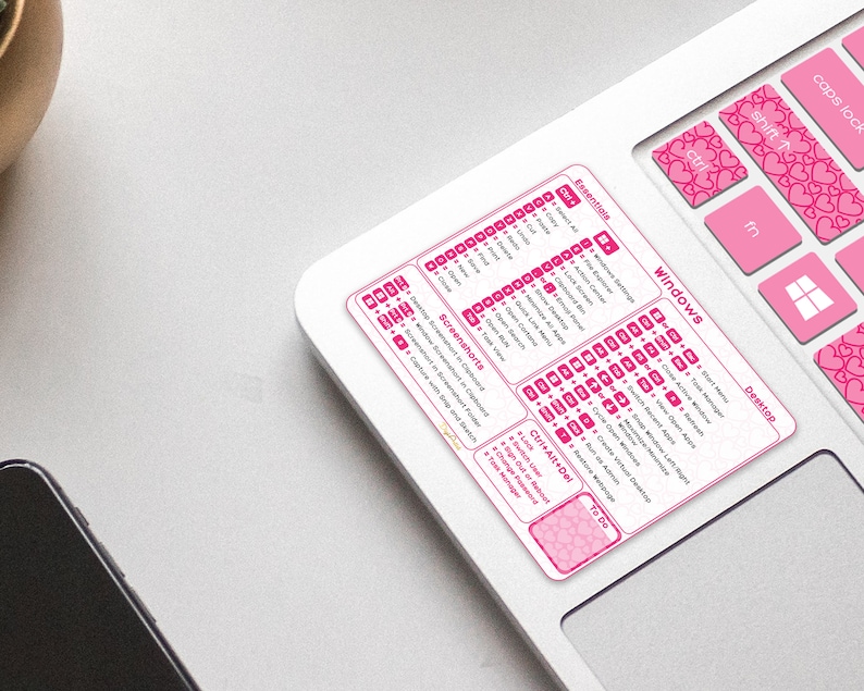 Keyboard Shortcuts Printable Stickers, Window Shortcuts Decal Clipart ...