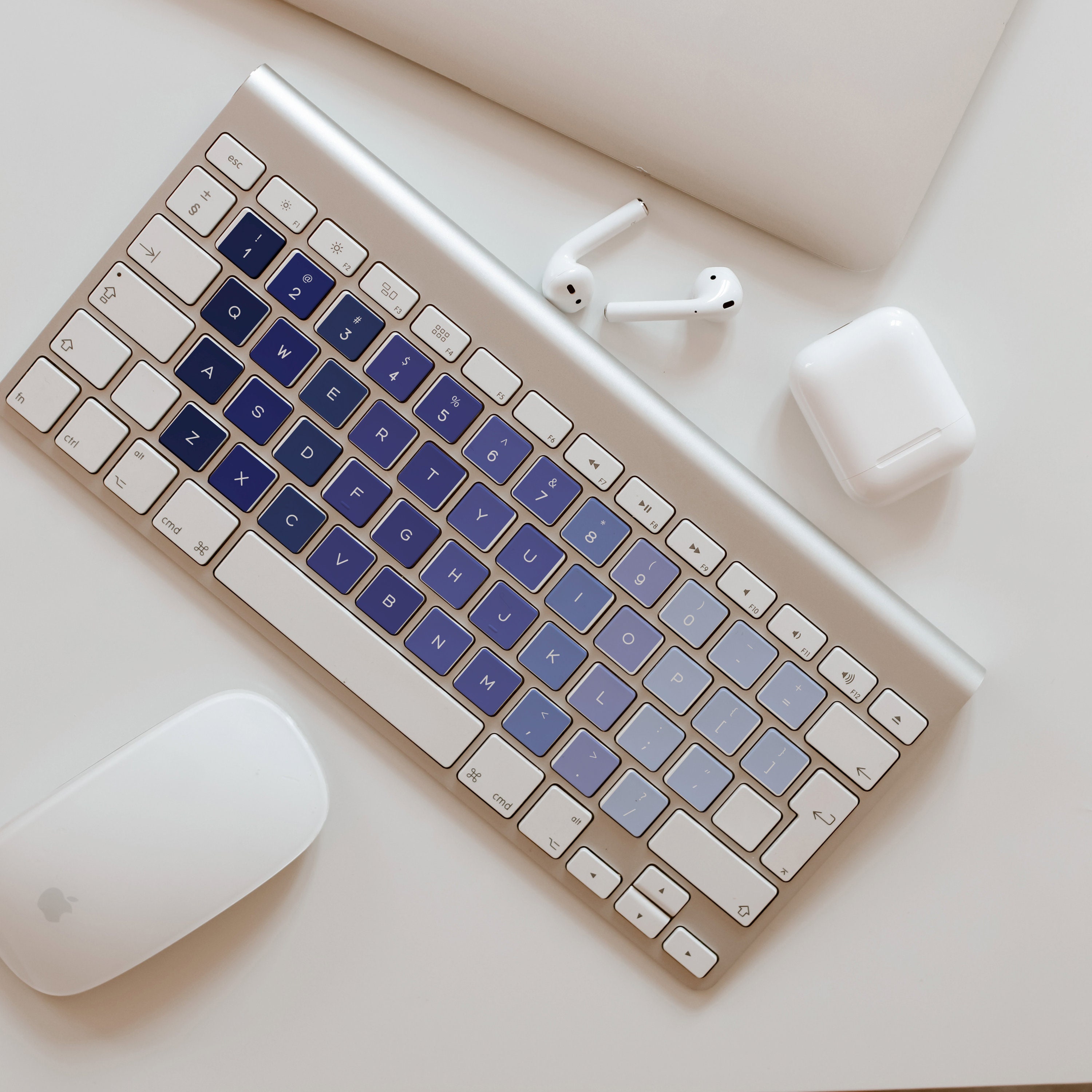 Typing Practice Cute Keyboard Stickers in 4 Muti-color 1.5cm Key ...