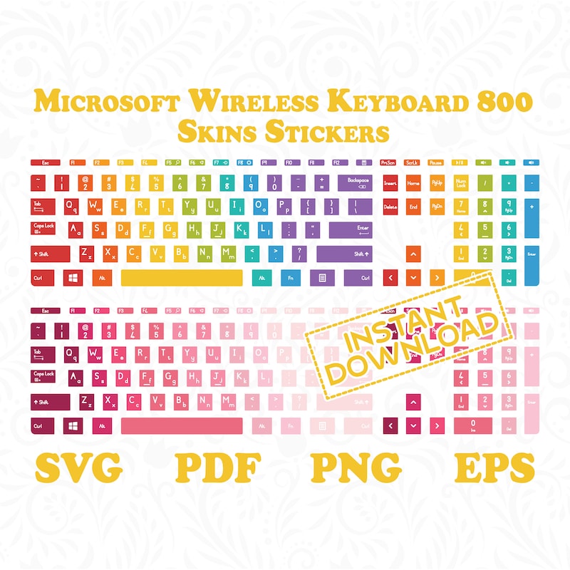 Keyboard Stickers - Etsy