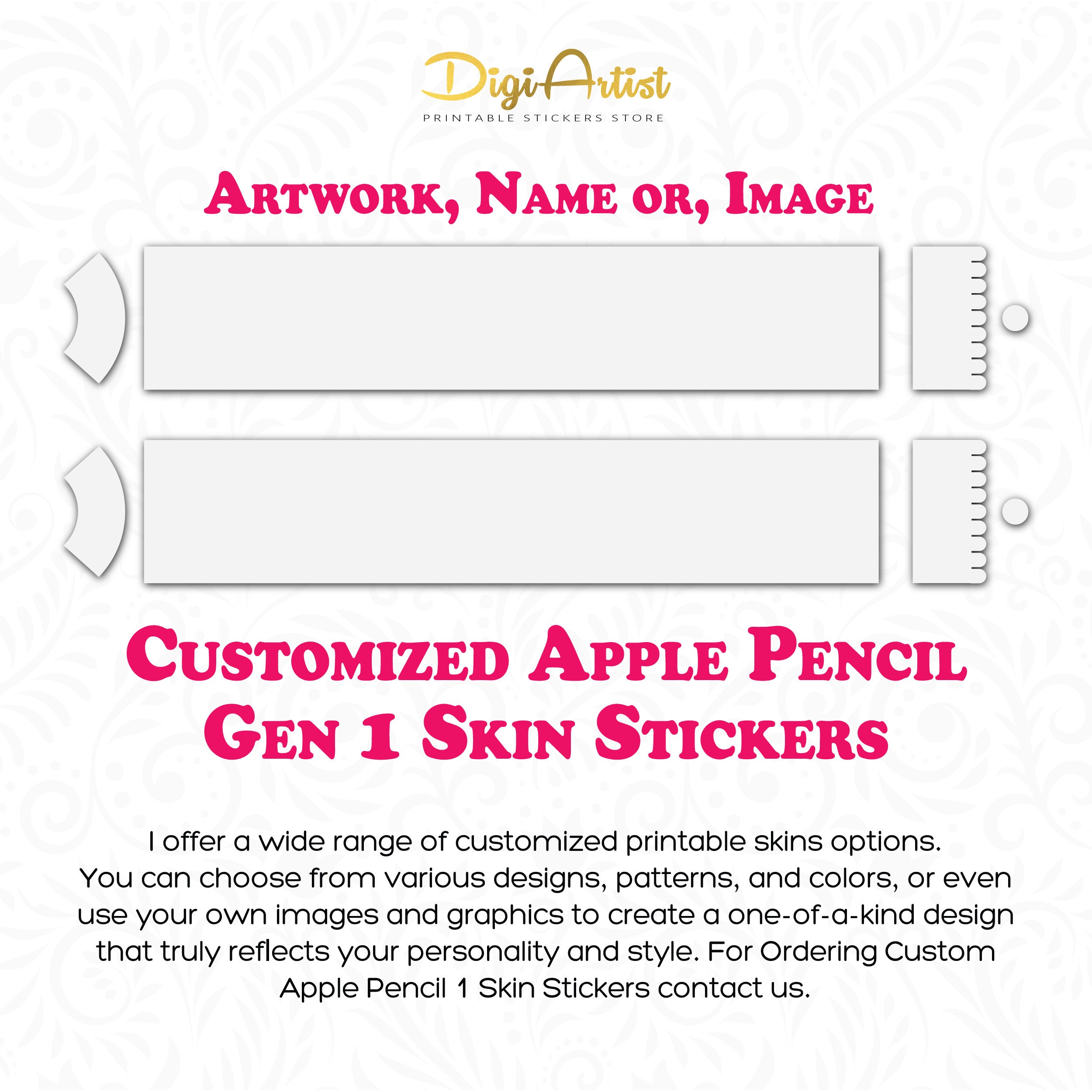 Apple Pencil Gen 1 Skin in 5 Multi-color Apple Pencil 1 Skin in Instant ...