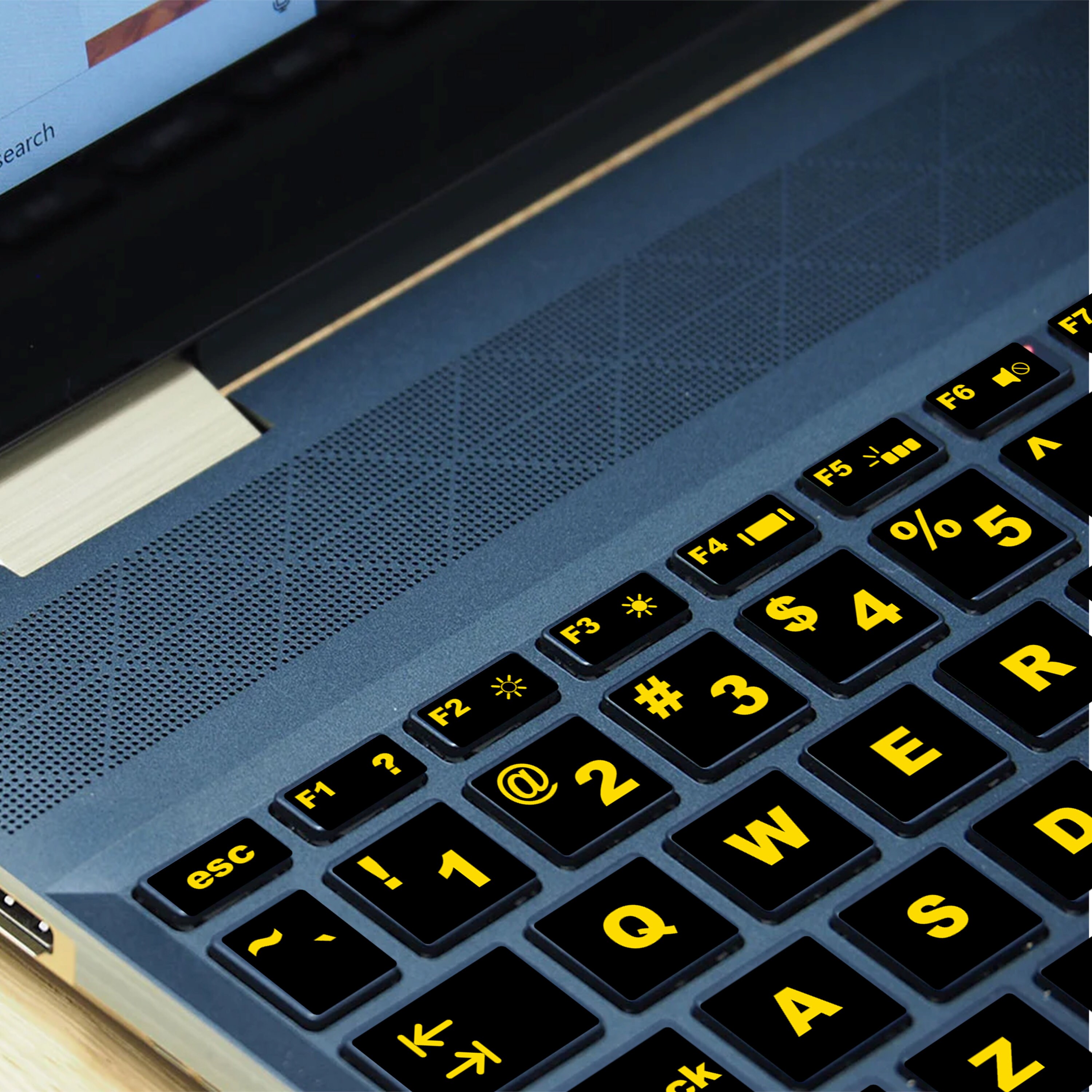 HP Spectre X360 15 Stickers in 8 Multi Keyboard Decal HP Spectre X360 ...