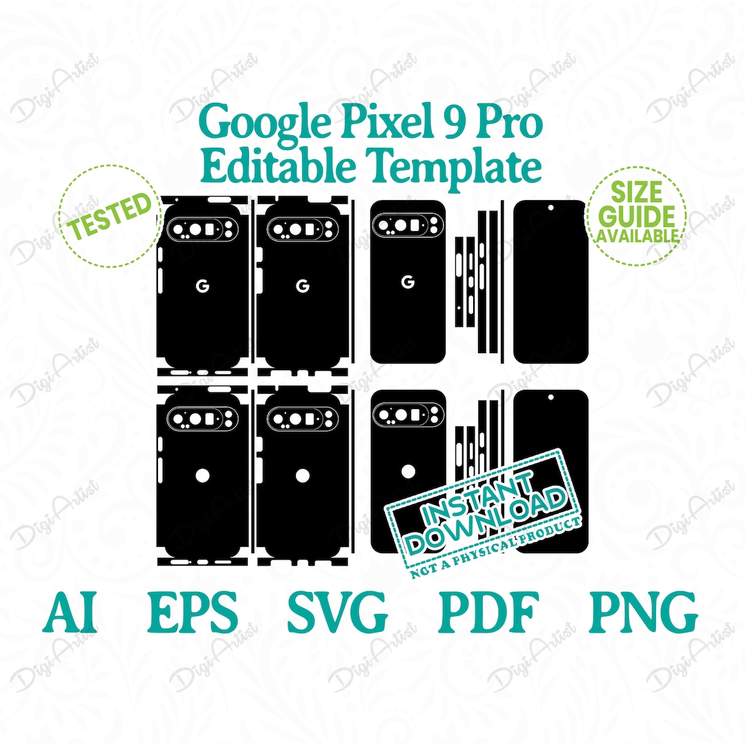 Google Pixel 9 Pro Editable Template by Digiartist Store, Google Pixel ...