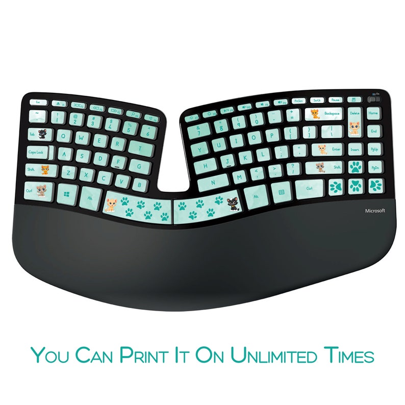 Microsoft Sculpt Ergonomic 1559 and Numeric Keyboard Stickers, Pack of ...