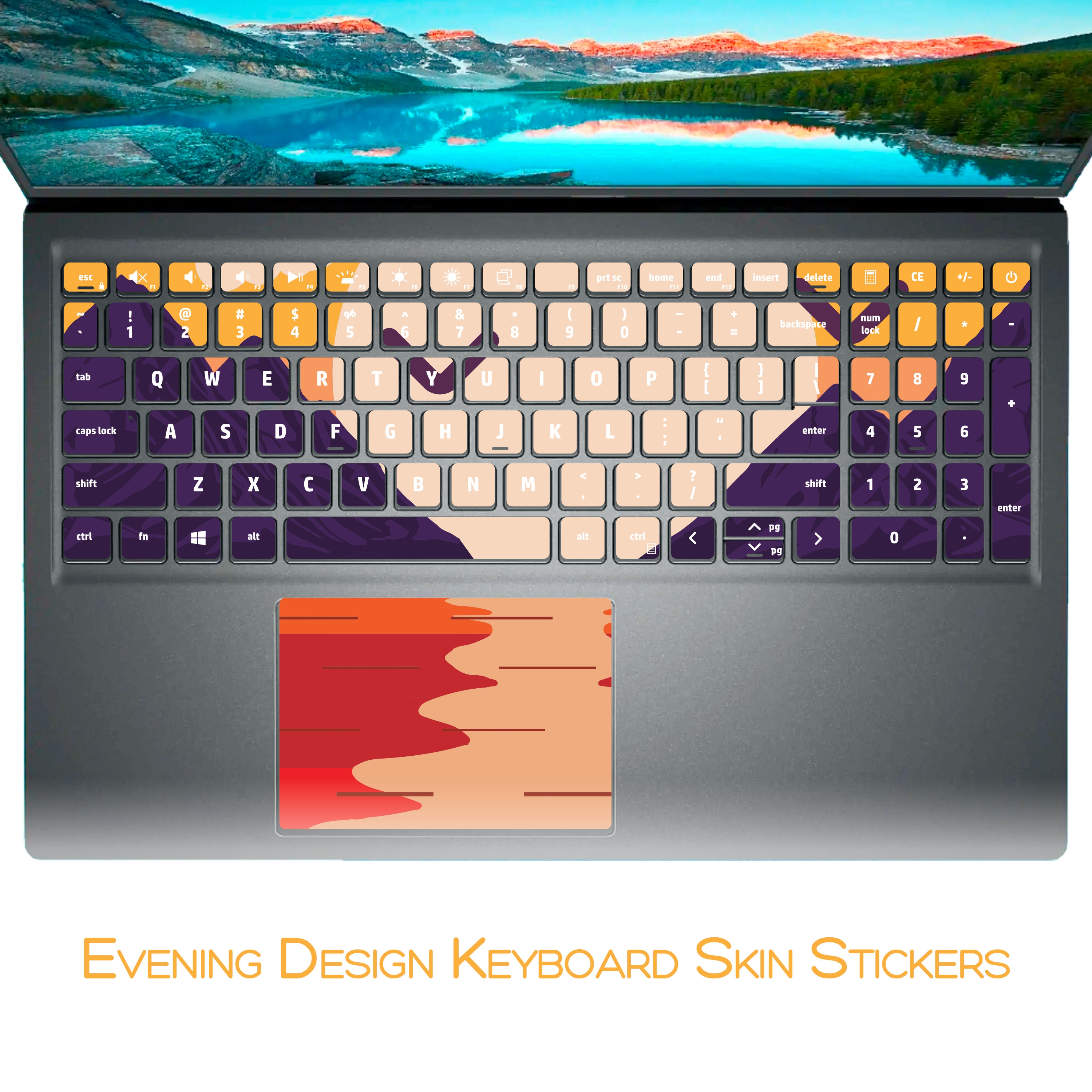 Dell Inspiron Skin With Keyboard Stickers and Touchpad Skin Set of 2 ...