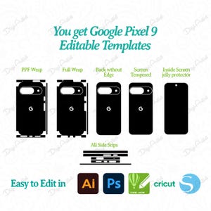 Google Pixel 9 Skin Editable Template by Digiartist Store, Pixel 9 ...