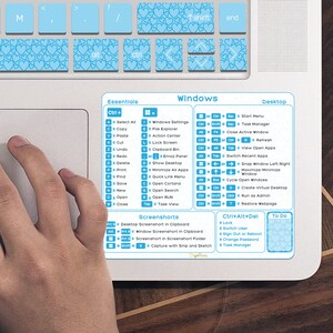 Keyboard Shortcuts Printable Stickers, Window Shortcuts Decal Clipart ...