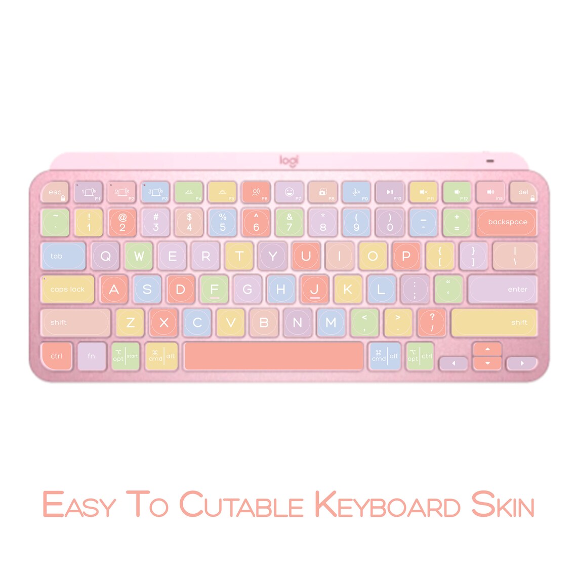 Logitech MX Keys Mini Cute Keyboard Stickers by Digiartist Store, Pack ...