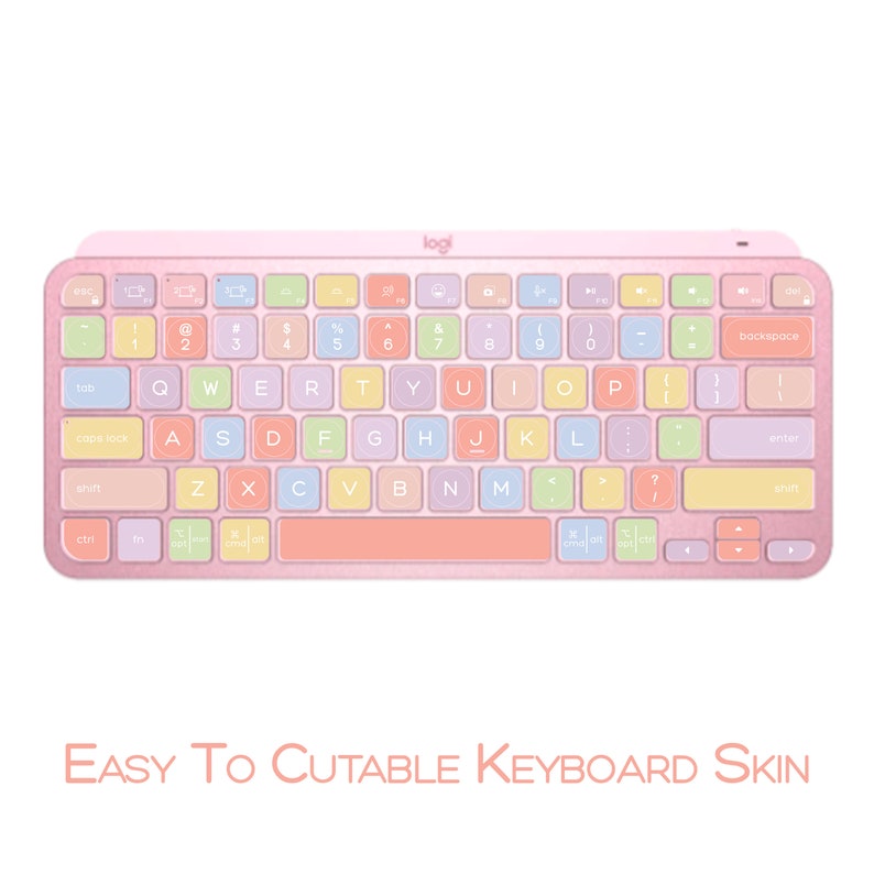 Logitech Mx Keys Mini Cute Keyboard Stickers Pack Of 2 Etsy