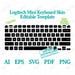 Logitech MX Keys Mini Wireless Keyboard Skin Editable Template by ...