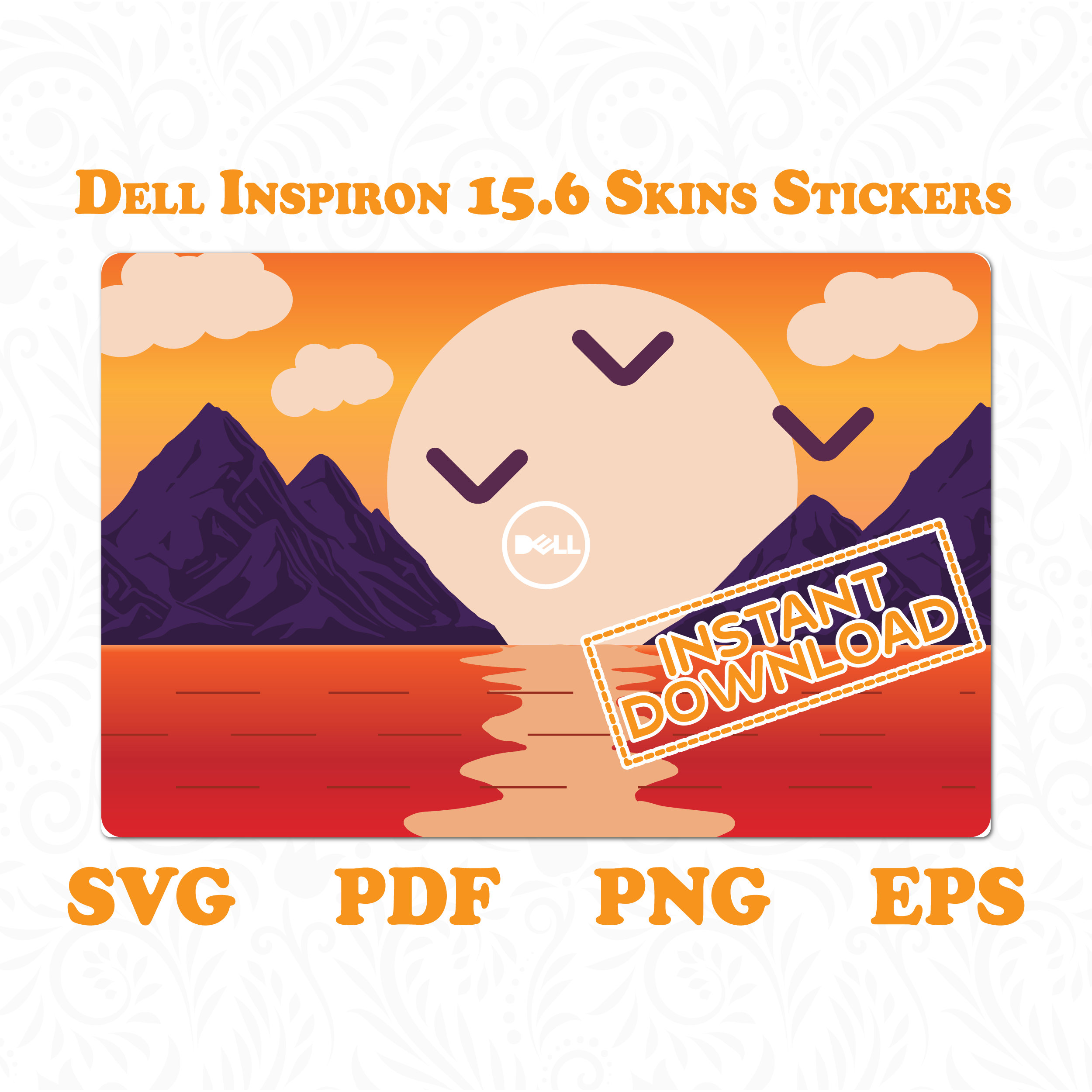 Dell Inspiron Skin With Keyboard Stickers and Touchpad Skin Set of 2 ...