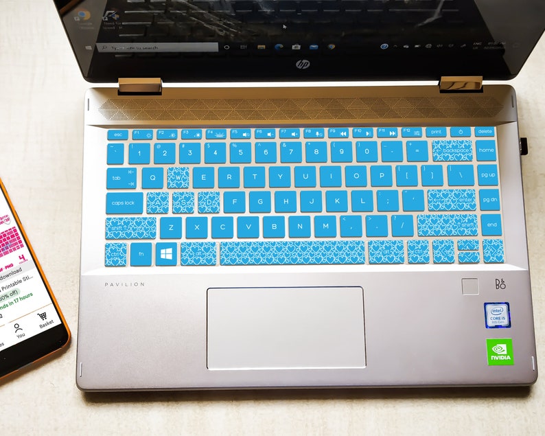 Keyboard Printable Stickers, Window Laptop Decal Clipart, Pack of 4 ...
