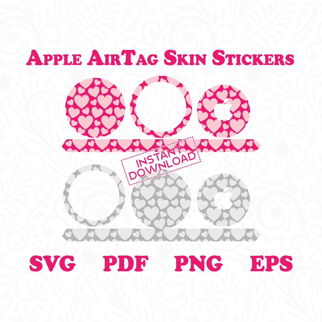 Apple AirTag Skins in 6 Multi-color Apple AirTag Stickers, Instant ...