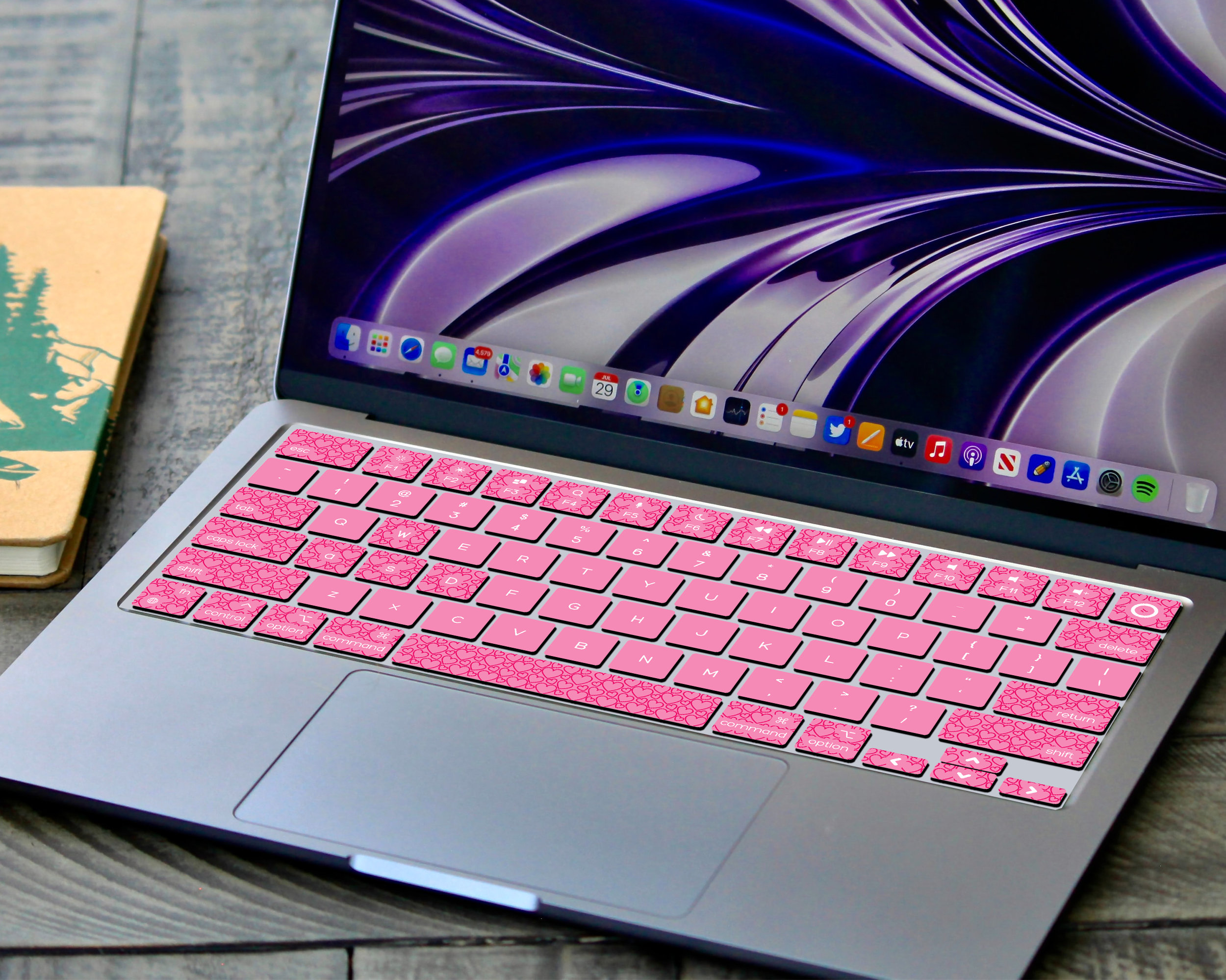 Keyboard Printable Stickers, MacBook 13.6 Inch Laptop Decal Clipart ...