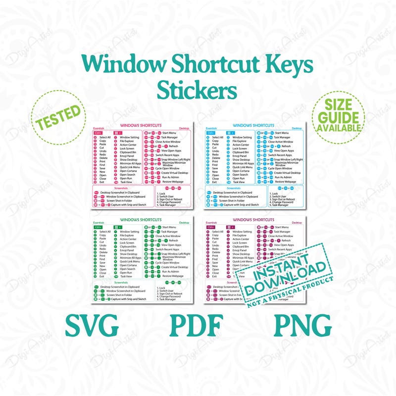 Keyboard Stickers - Etsy