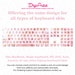 Magic Keyboard Skin With Numeric Keyboard Stickers, Pink Marble Apple ...