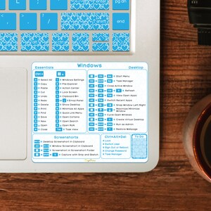 Keyboard Shortcuts Printable Stickers, Window Shortcuts Decal Clipart ...