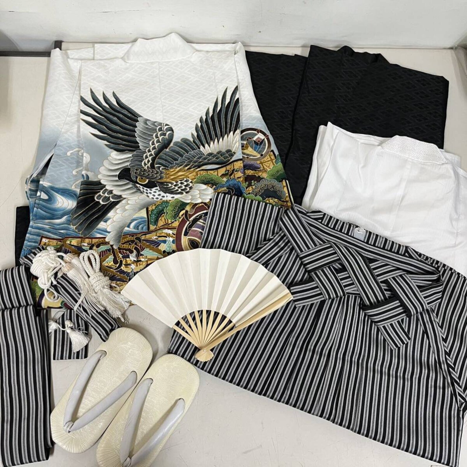 Traditional Boy's Kimono Haori Jacket/boy's Kimono Nagagi/boy's Hakama ...