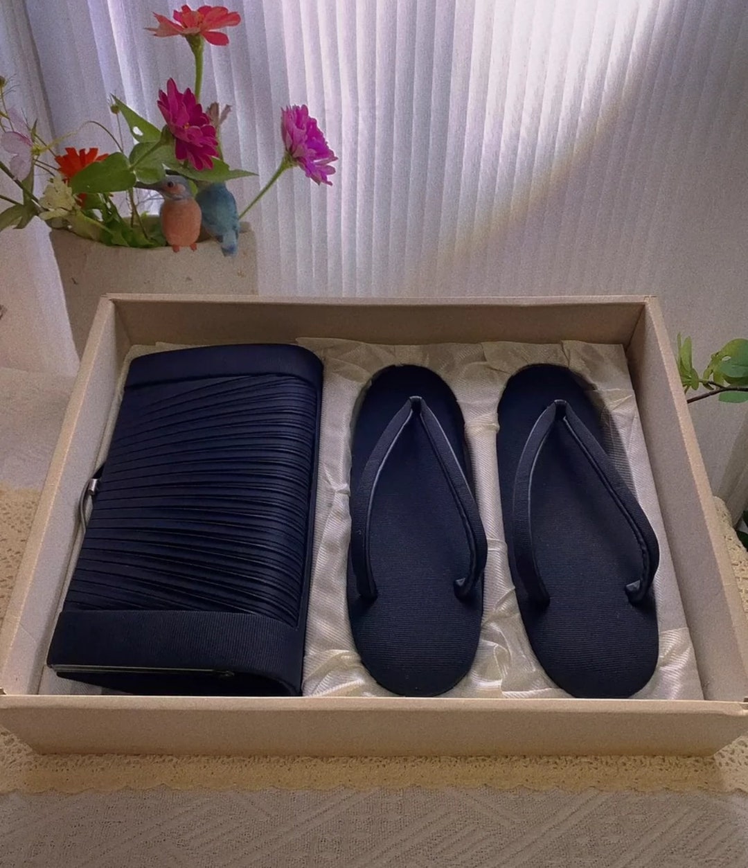 Japanese Zori Sandals With Kimono Handbag Kimono Sandal Women Kimono