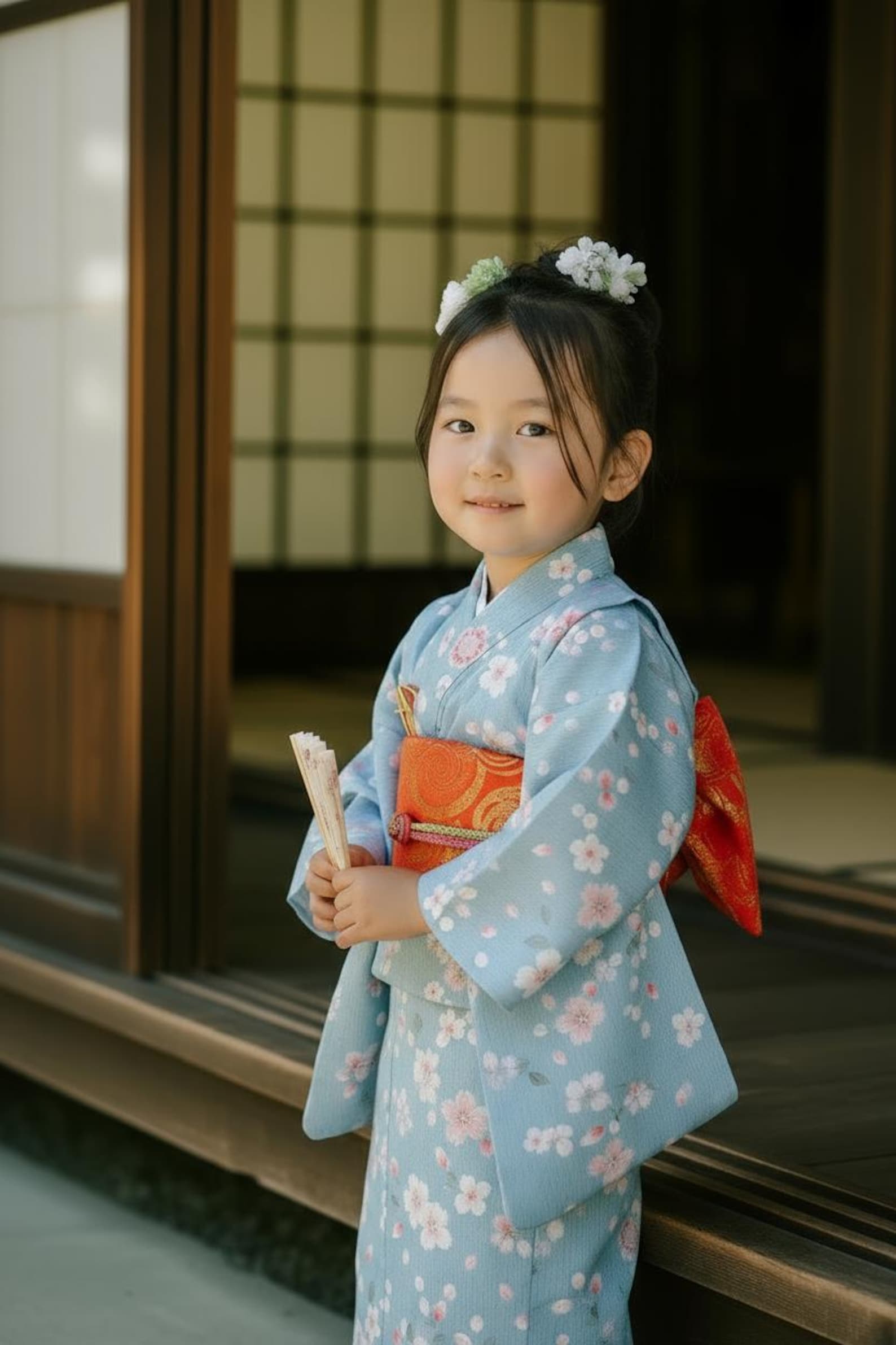 Girls' Yukata Set Blind Box: Japanese Summer Kimono, Obi & Sandals (85 ...