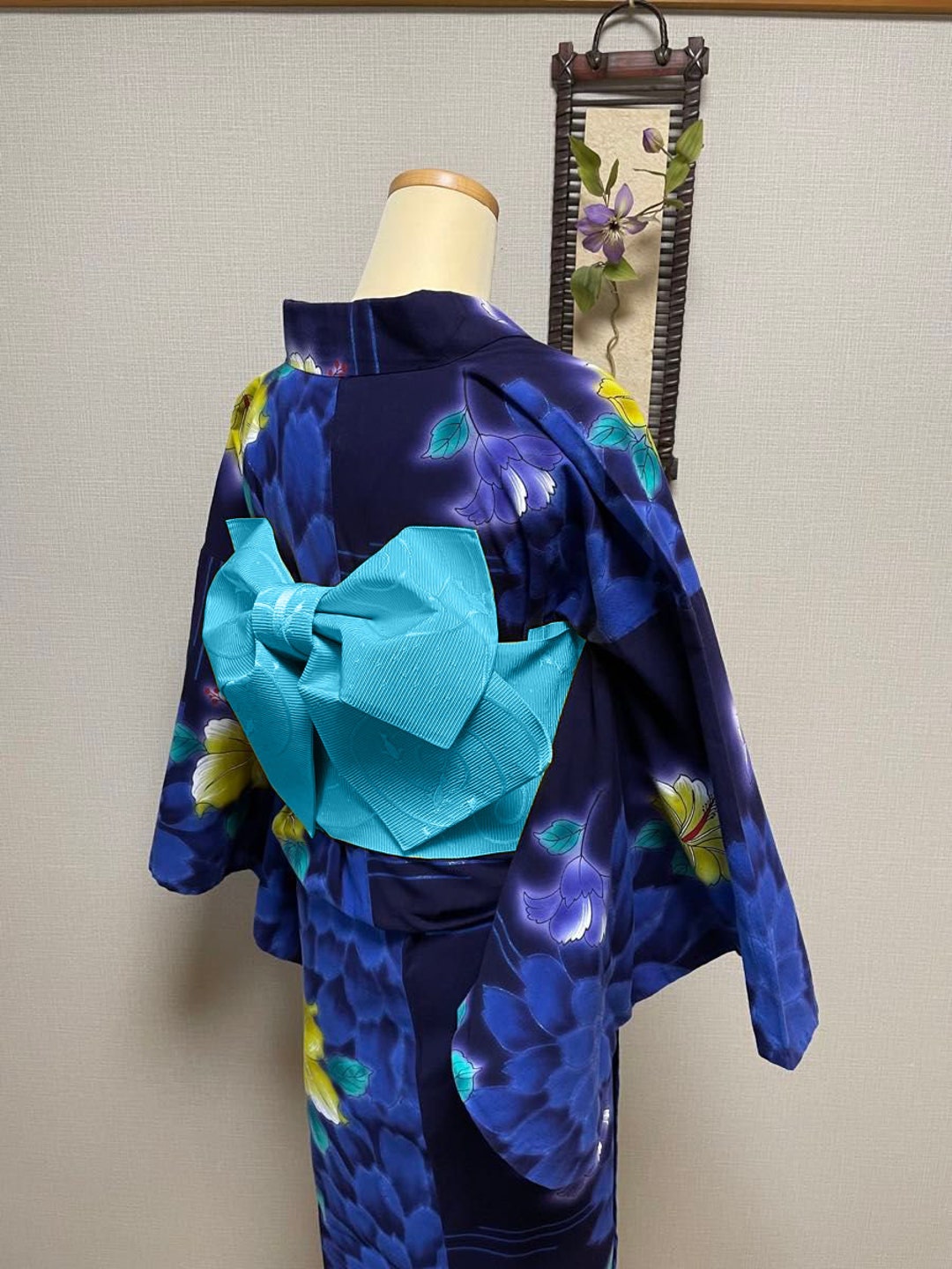 Floral Tsuke Obi Blind Box: Pre-tied Japanese Yukata Belt (green and ...