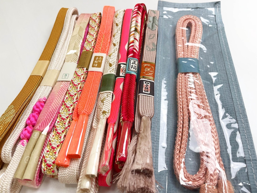 Brand New Obijime Collection: Japanese Kimono Cord, Unused - Etsy