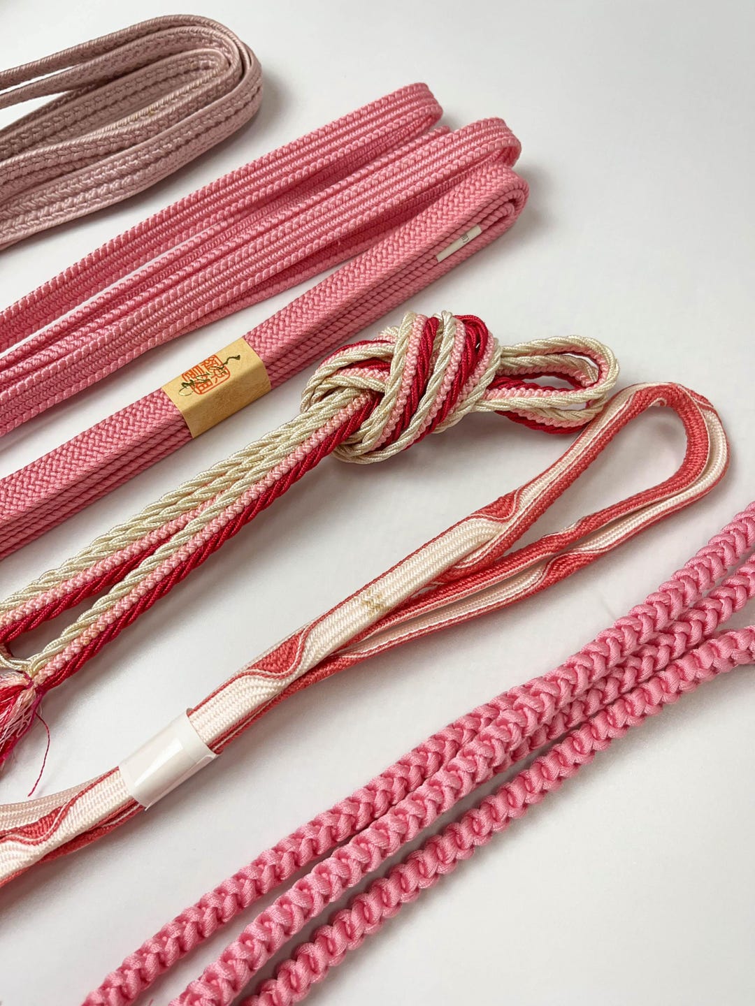 Pink Obijime Collection / Japanese Kimono Cord / Obijime Belt /japanese ...