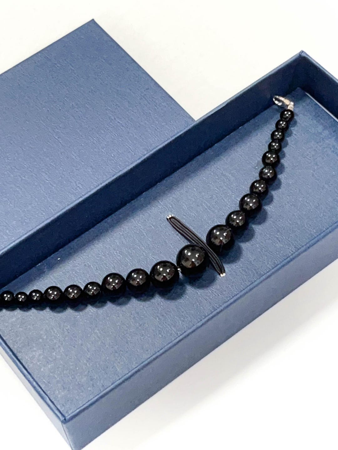 Black Agate Haori Himo, Onyx Stone Haori Himo, Brand New Haori Himo ...