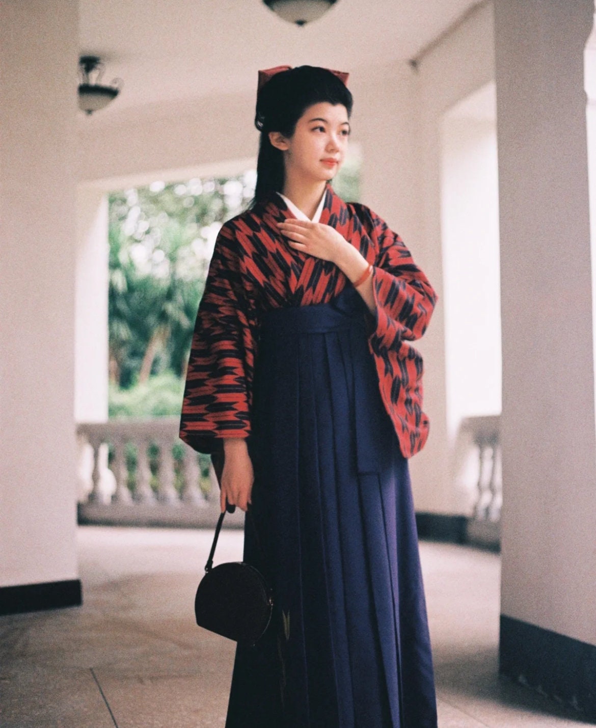 Arrow Pattern Kimono kofurisode/komon Kimono, Women Hakama Set ...