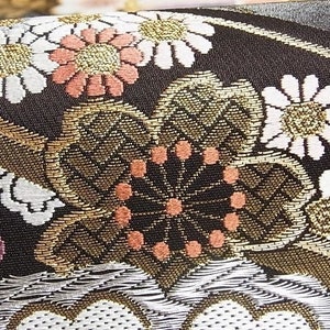 Rank A Vintage Fukoro Obi/silk Obi Belt/ Floral Obi/kimono Obi - Etsy