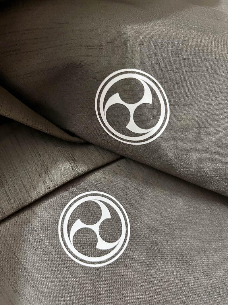 Men's Kimono 3PCS Set: Nagagi, Obi & Haori Jacket - Custom Kamon - Etsy