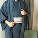 Men's Traditional Kimono 4PCS Gift Set: Nagagi, Obi & Haori Jacket ...