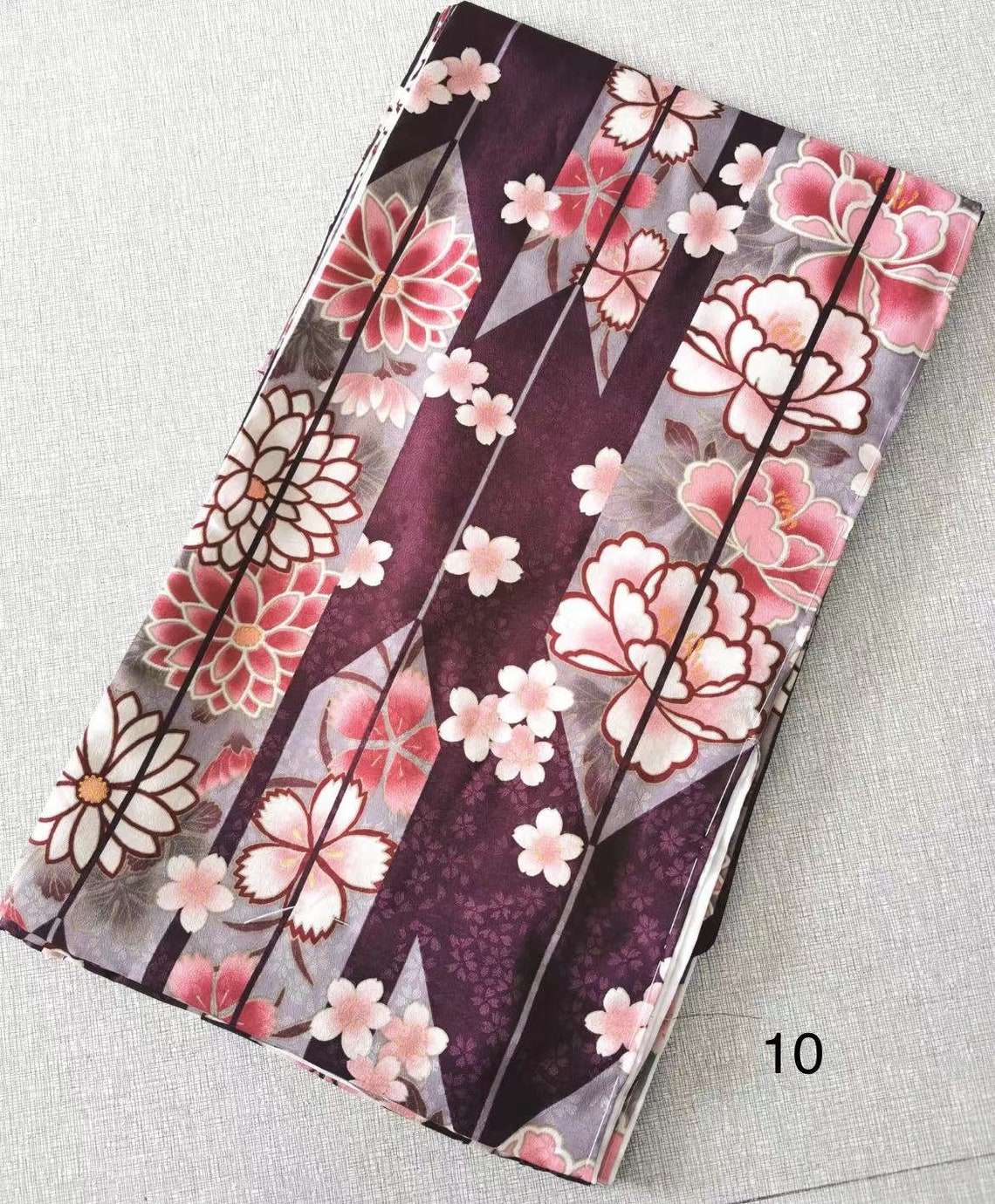 Purple Floral Kofurisode Kimono, Great for Matching With Hakama - Etsy