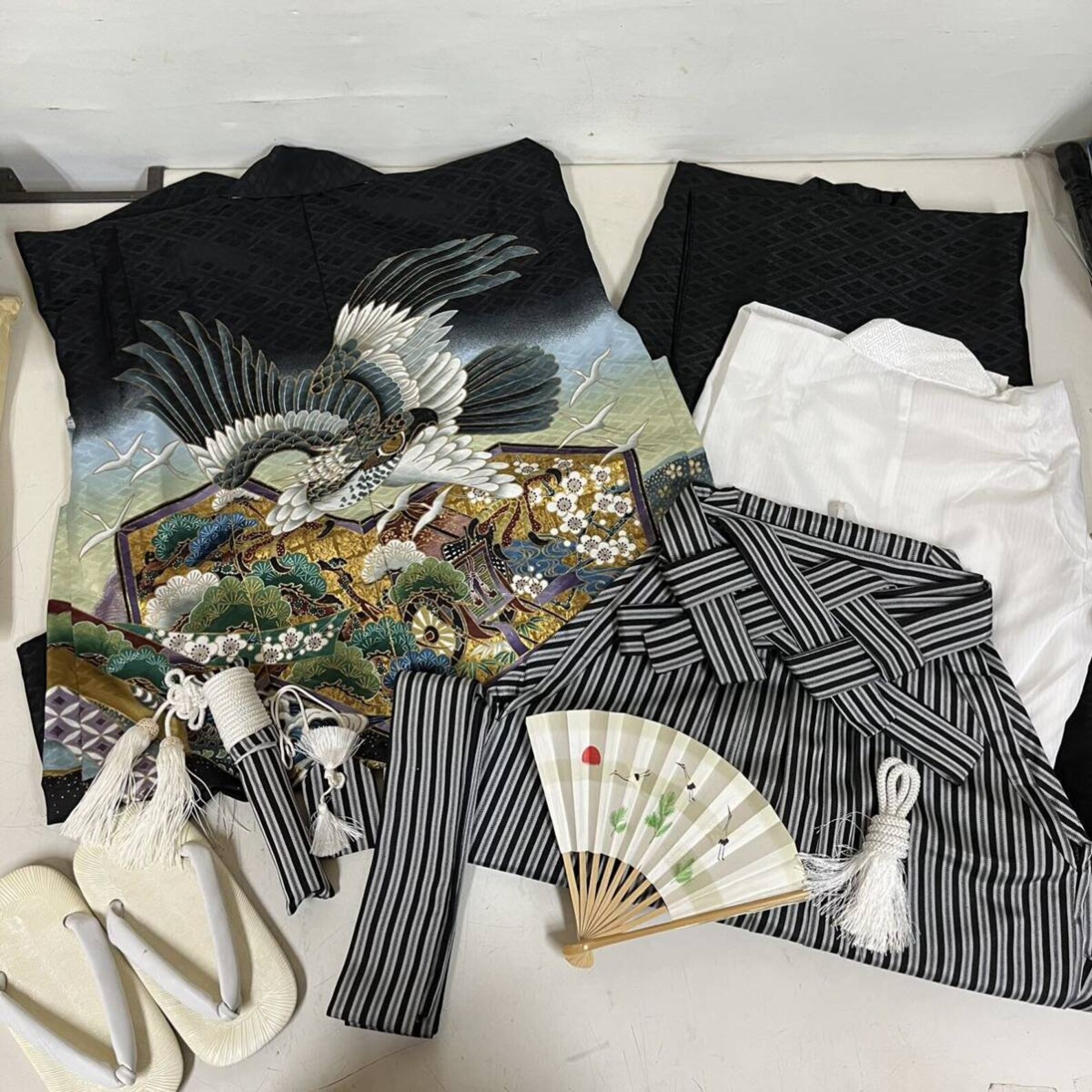 Traditional Boy's Kimono Haori Jacket/boy's Kimono Nagagi/boy's Hakama ...