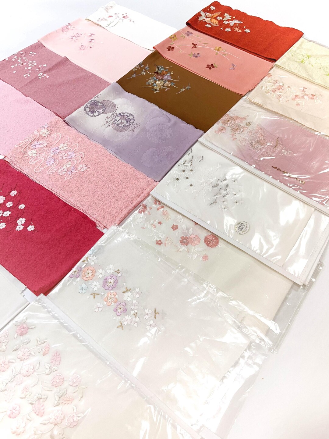 Floral Kimono Han-eri Collar: Japanese Juban Collar H04 - Etsy