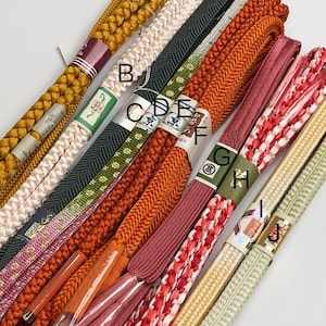 Brand New Obijime Collection / Japanese Kimono Cord / Obijime Belt ...
