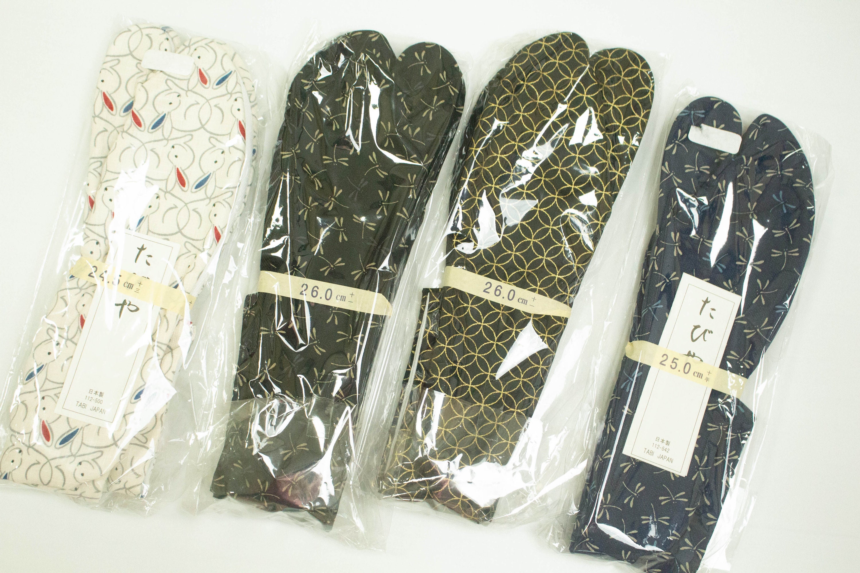 Rabbit/dragonfly/shippo Pattern Japanese Tabi Socks/split-toe Socks ...