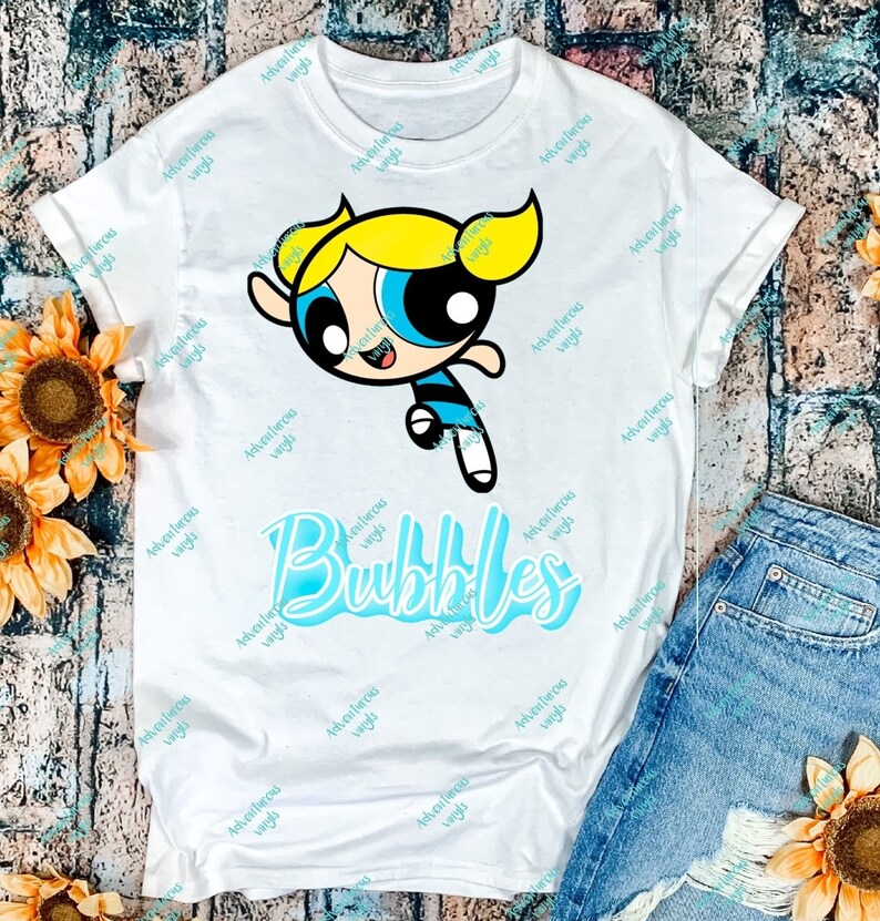 Digital Bundle Powerpuff Girls PNG Digital, Buttercup Shirt Design ...