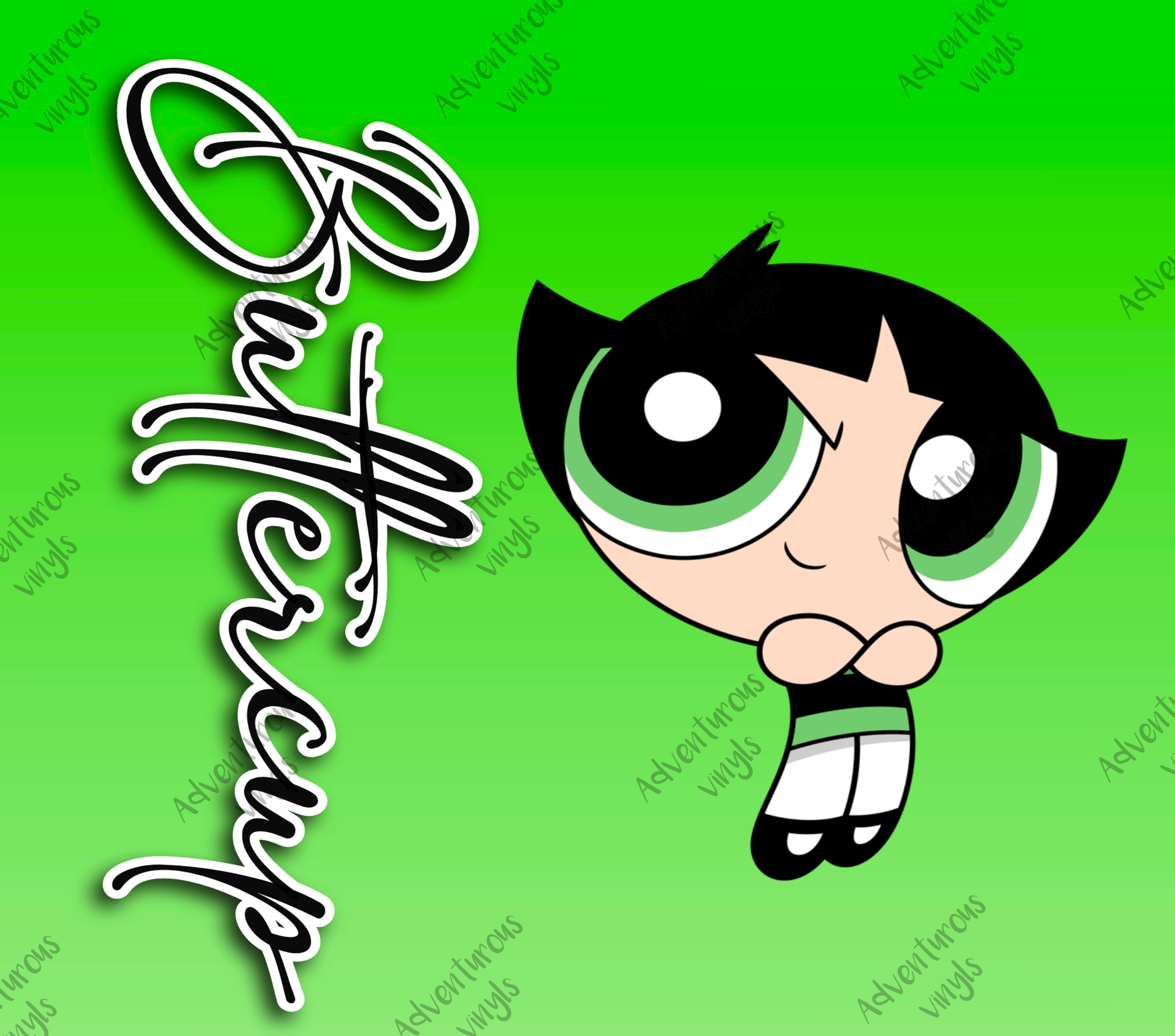 Buttercup Powerpuff Girls PNG Digital, Buttercup Tumbler Wrap, Blossom ...