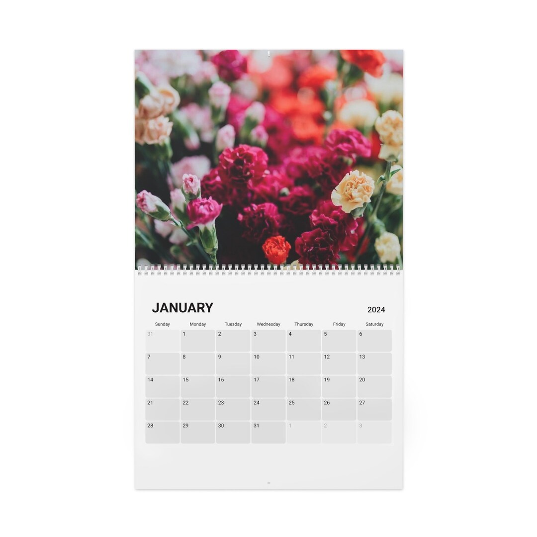 2024 Birth Flower Calendar: Botanical Beauty Every Monthcalendar 2024 ...