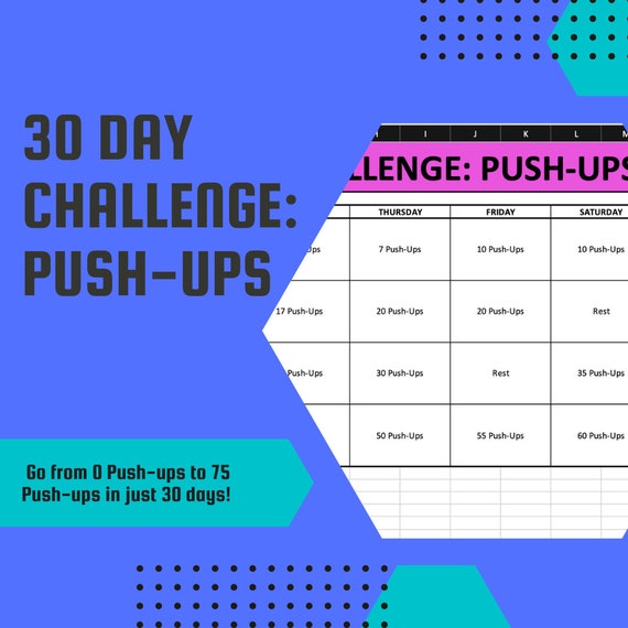 30 Day Challenge: Push-ups - Etsy