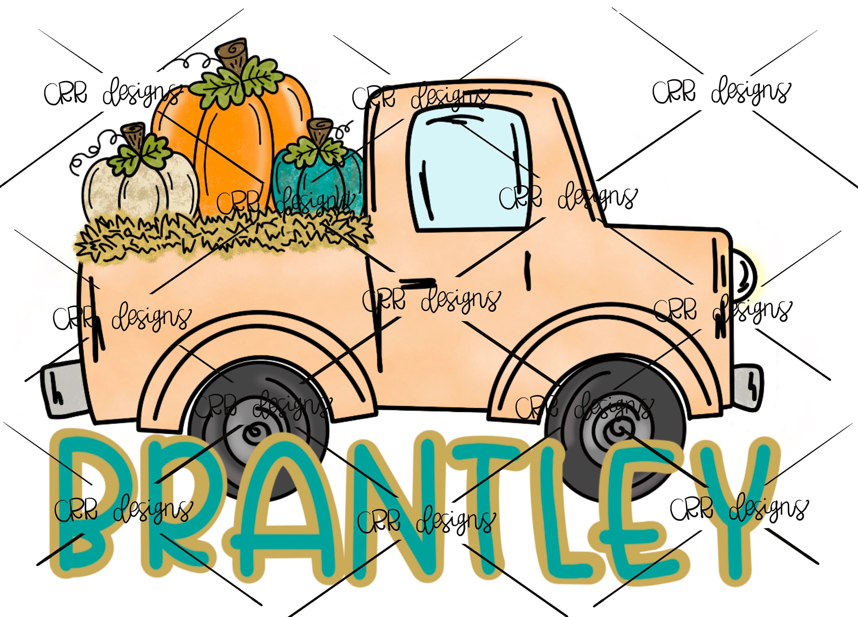 Fall Truck Personalized Sublimation Design - Etsy