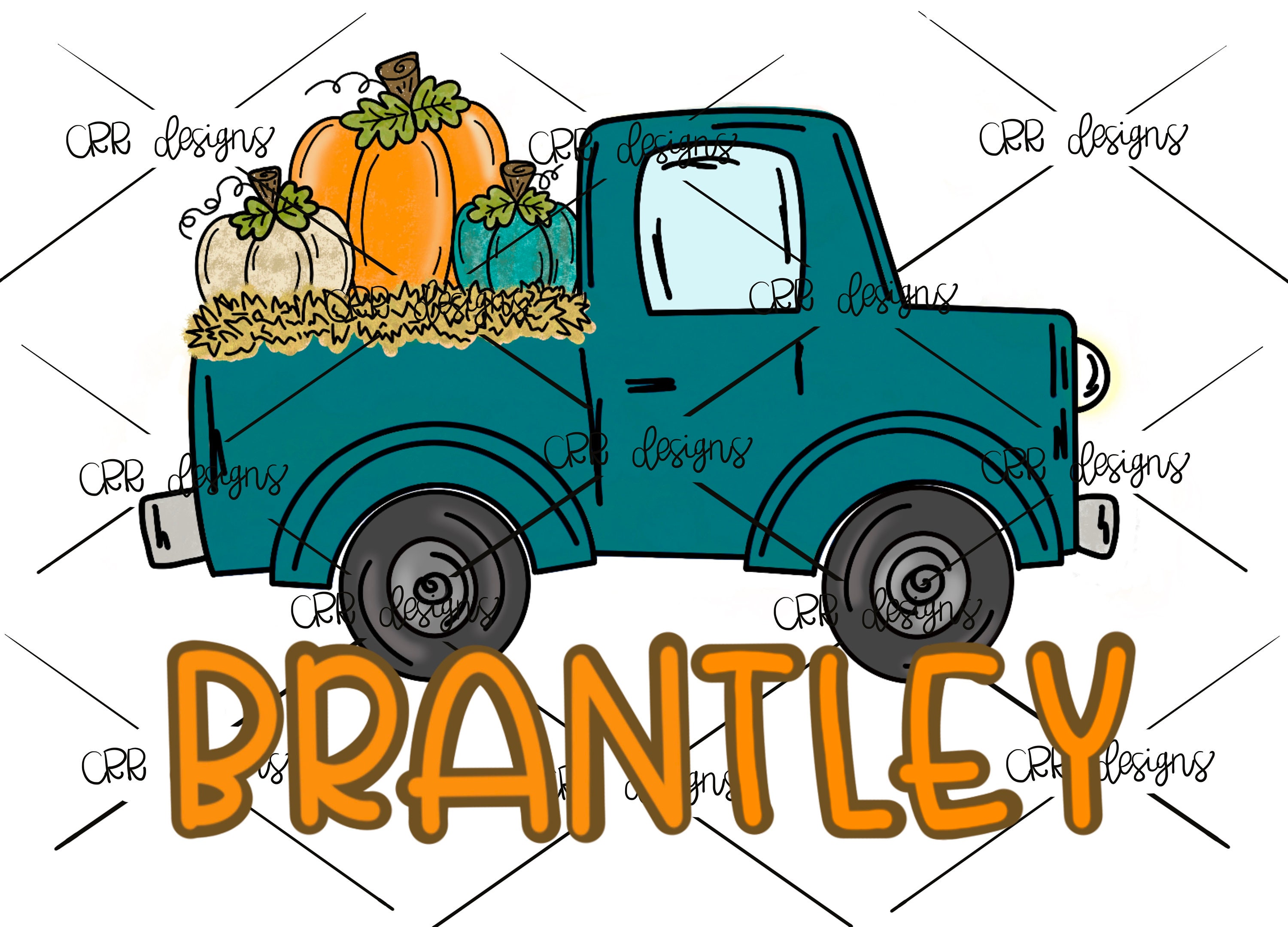 Fall Truck Personalized Sublimation Design - Etsy