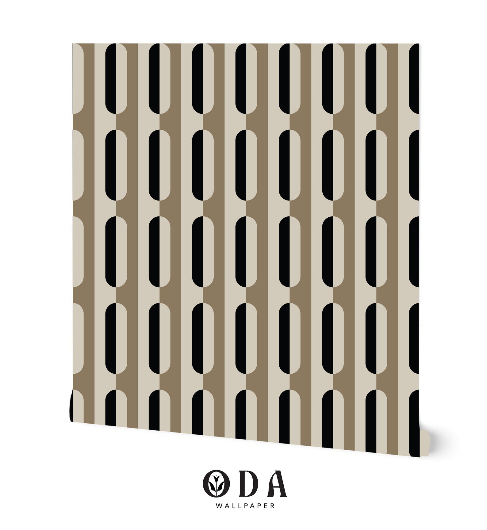 Mid Century Small Geometric Wallpaper / Peel and Stick / Traditional ...