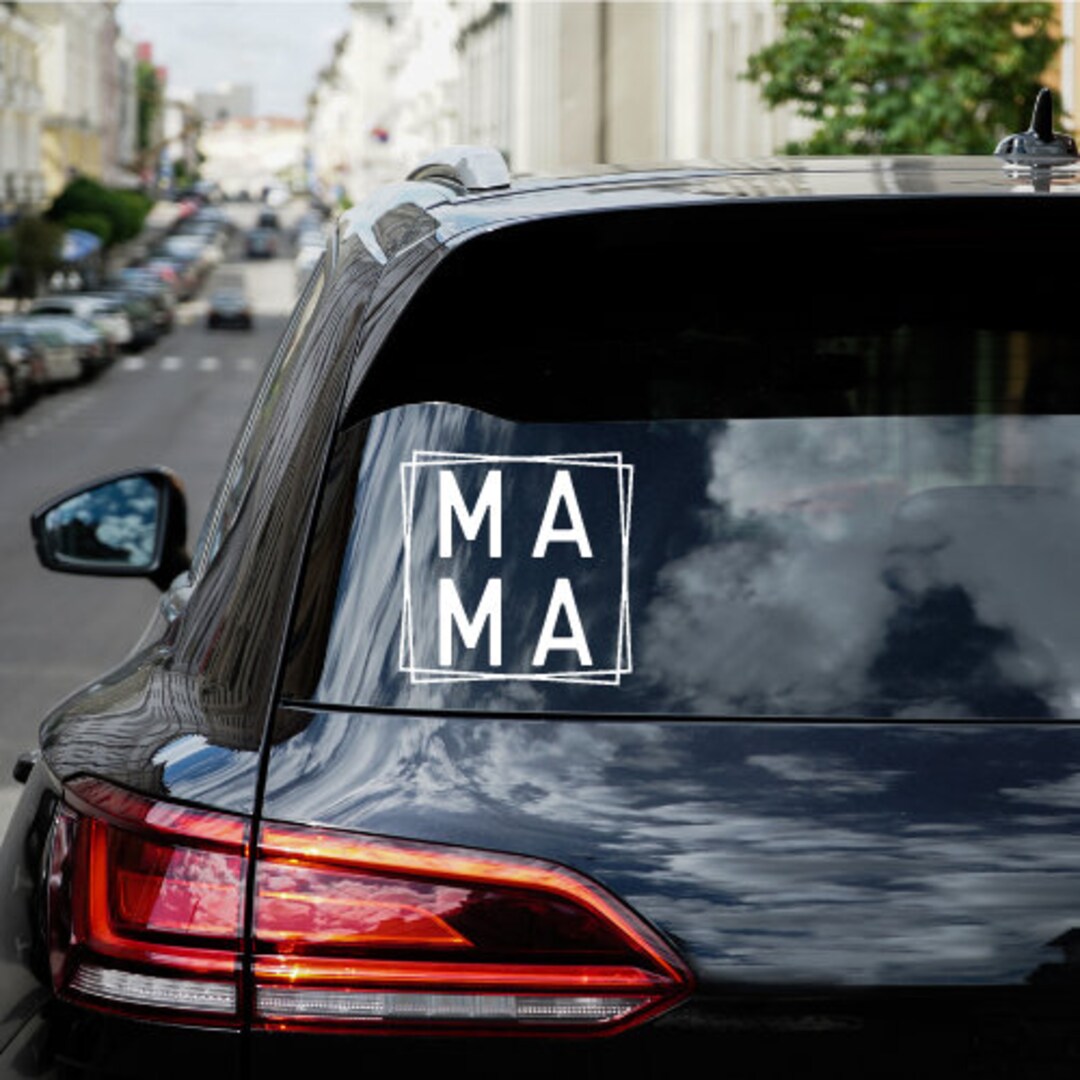 Mama Square Decal/ Car Decal Window Bumper Sticker Tumbler Decal for ...