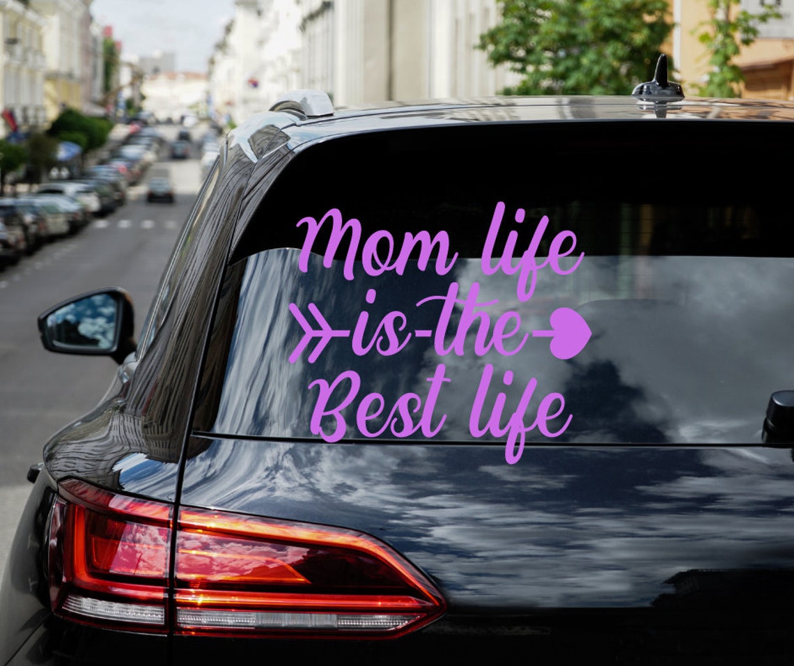 Mom Life Car Decal: #momlife Bumper Sticker, Tumbler Decal - Etsy