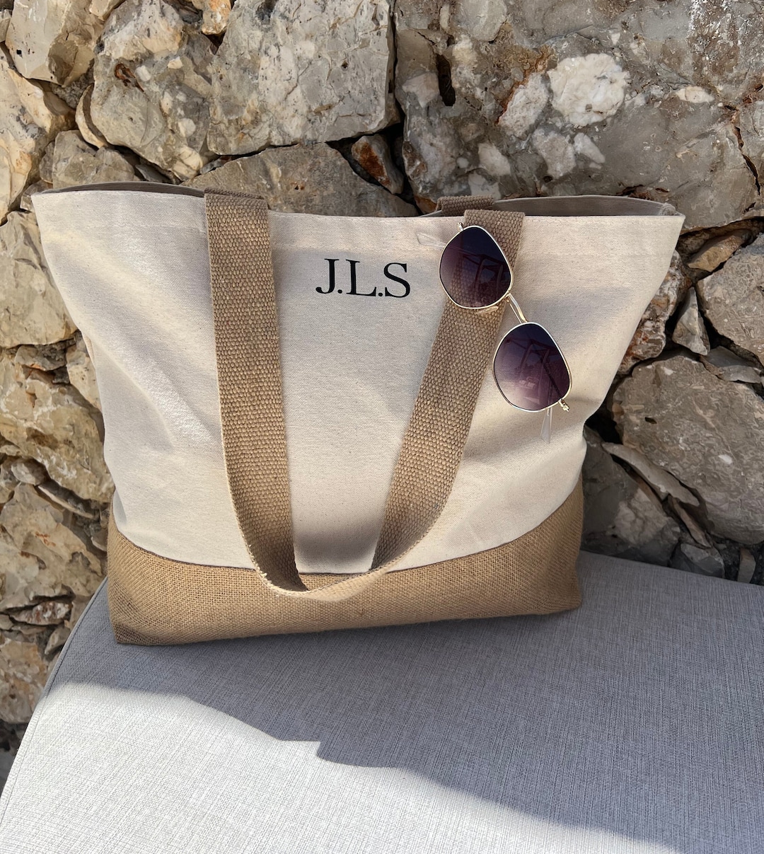 Personalised Tote Bag | Personalised Initial Bag | Personalised Beach ...